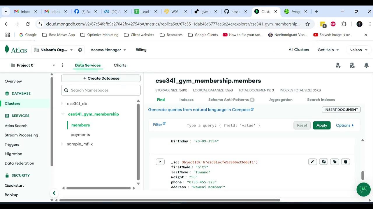 Crud Operations Gym Membership API - YouTube