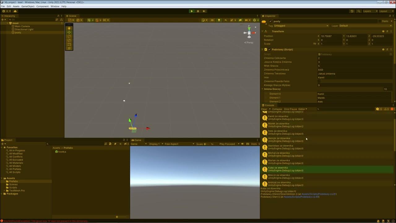 Podstawy programowania w unity: goto - YouTube