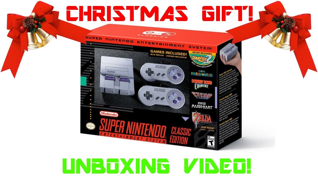 Christmas SNES Classic Unboxing! - YouTube