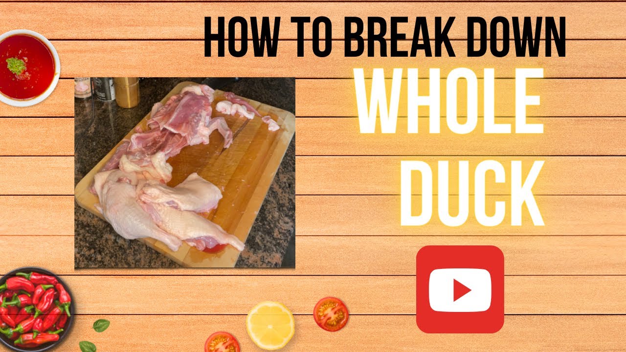 How to break down a whole duck - YouTube