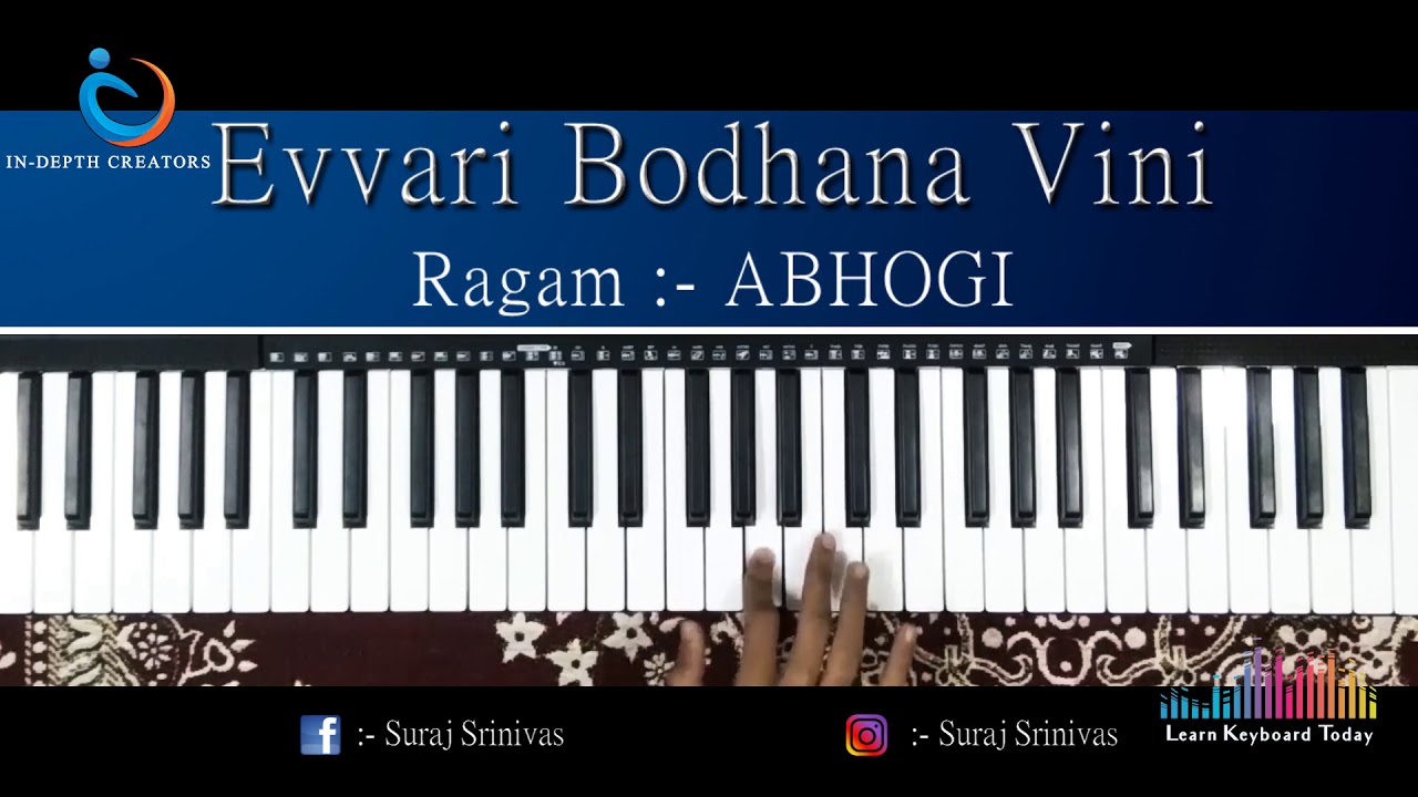How To Play Abhogi On KeyBoard Easy Method Notes Included #LKT # ...