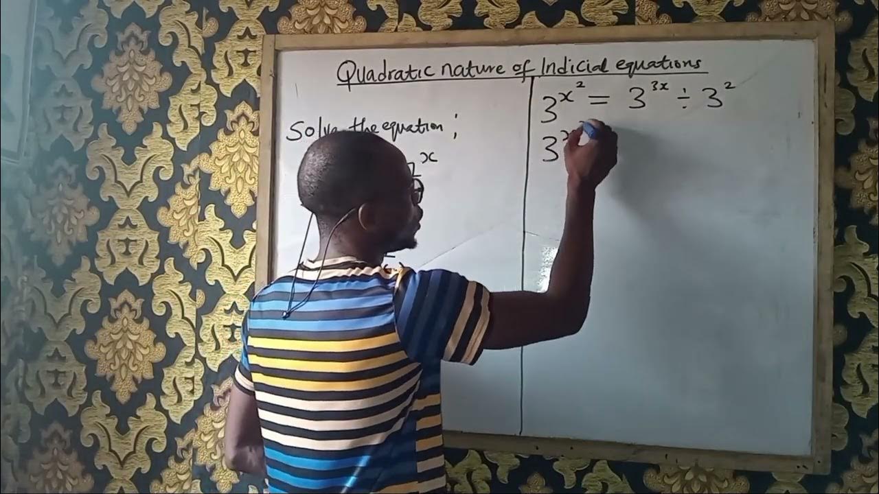 Quadratic nature of exponential equations|How to solve exponential equations in quadratic form ...