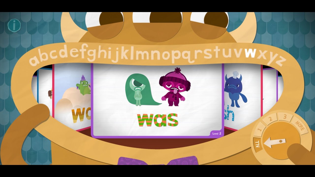 Letter W - WAS | Endless Reader | Sight Words | Originator Games - YouTube