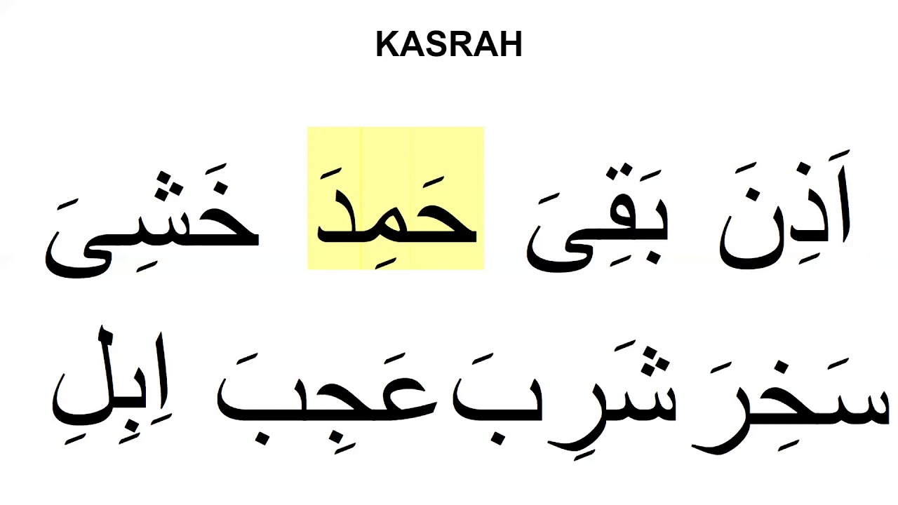 Tajweed lesson _ words with kasrah - YouTube