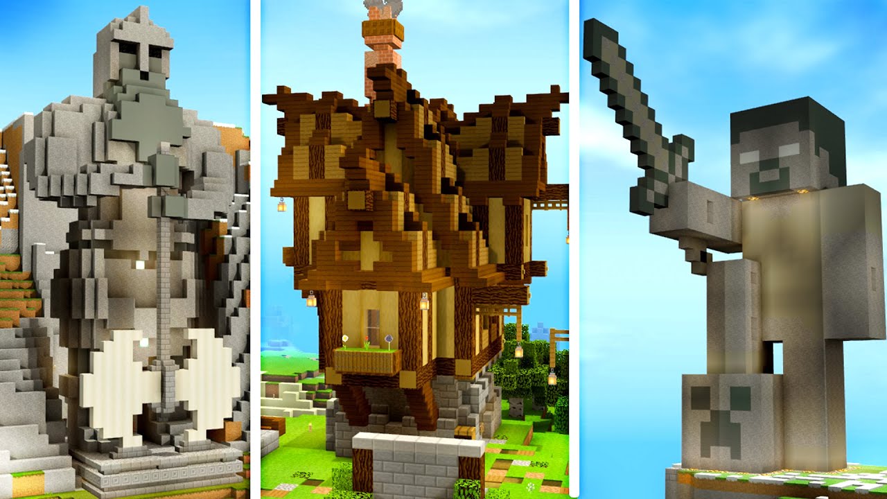 The Coolest Minecraft Bedrock Realm Ever! Console Craft Realm Tour Pt.1 ...