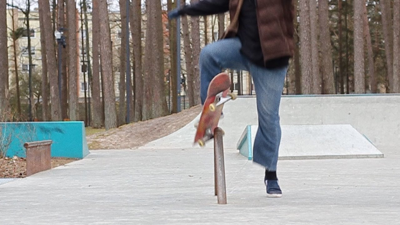 Practicing - No Comply Pole Jam - YouTube