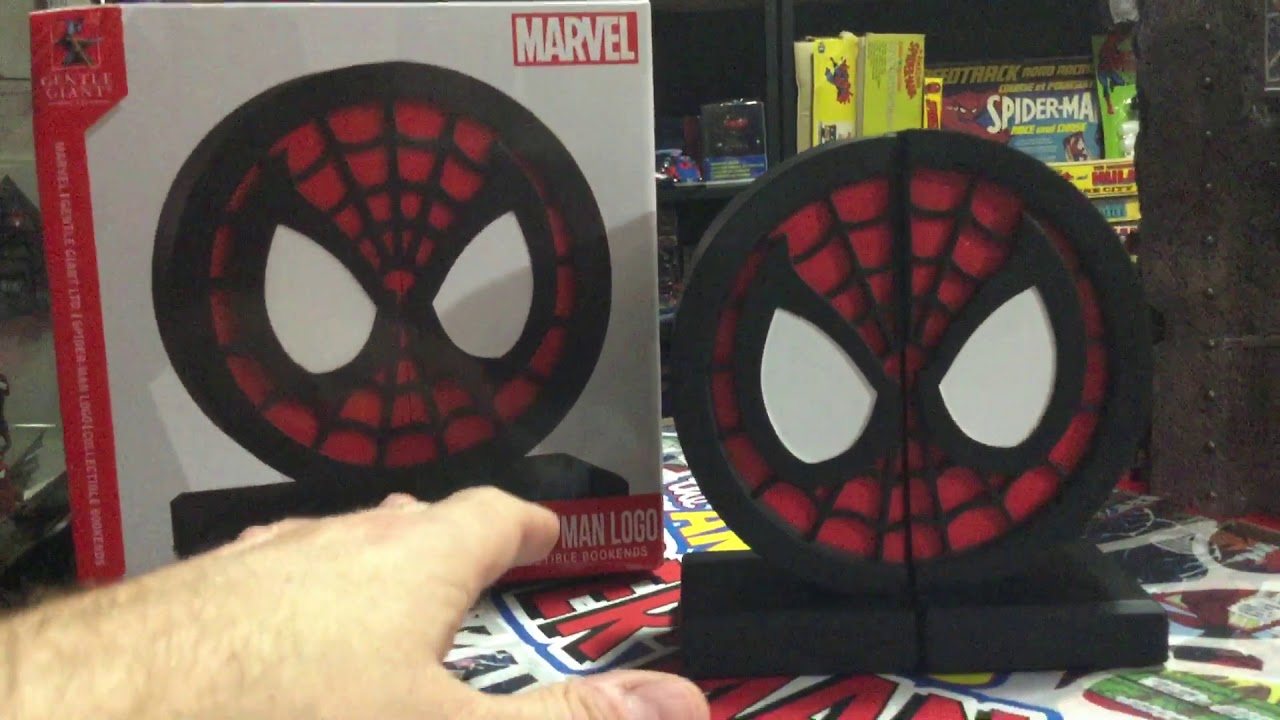 Gentle Giant Marvel Spider-man bookends look see #d /3000 - YouTube