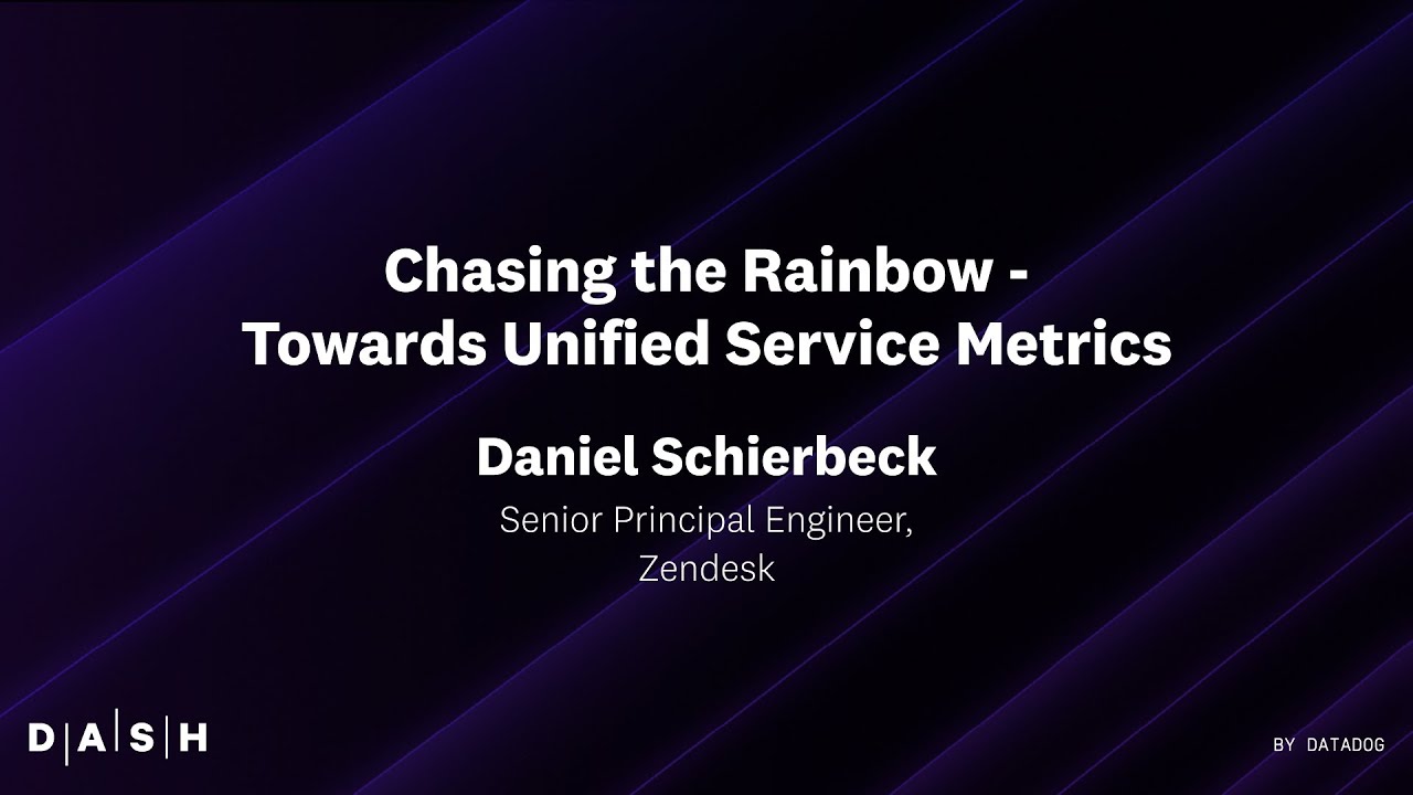 Chasing the Rainbow: Towards Unified Service Metrics - YouTube