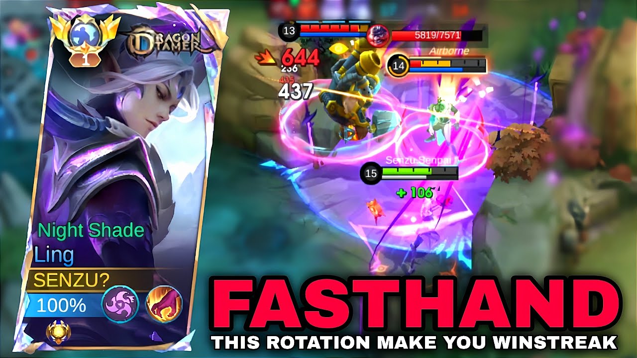 LING FASTHAND PERFECT SWORD - THIS ROTATION MAKE YOU WINSTREAK - Ling ...