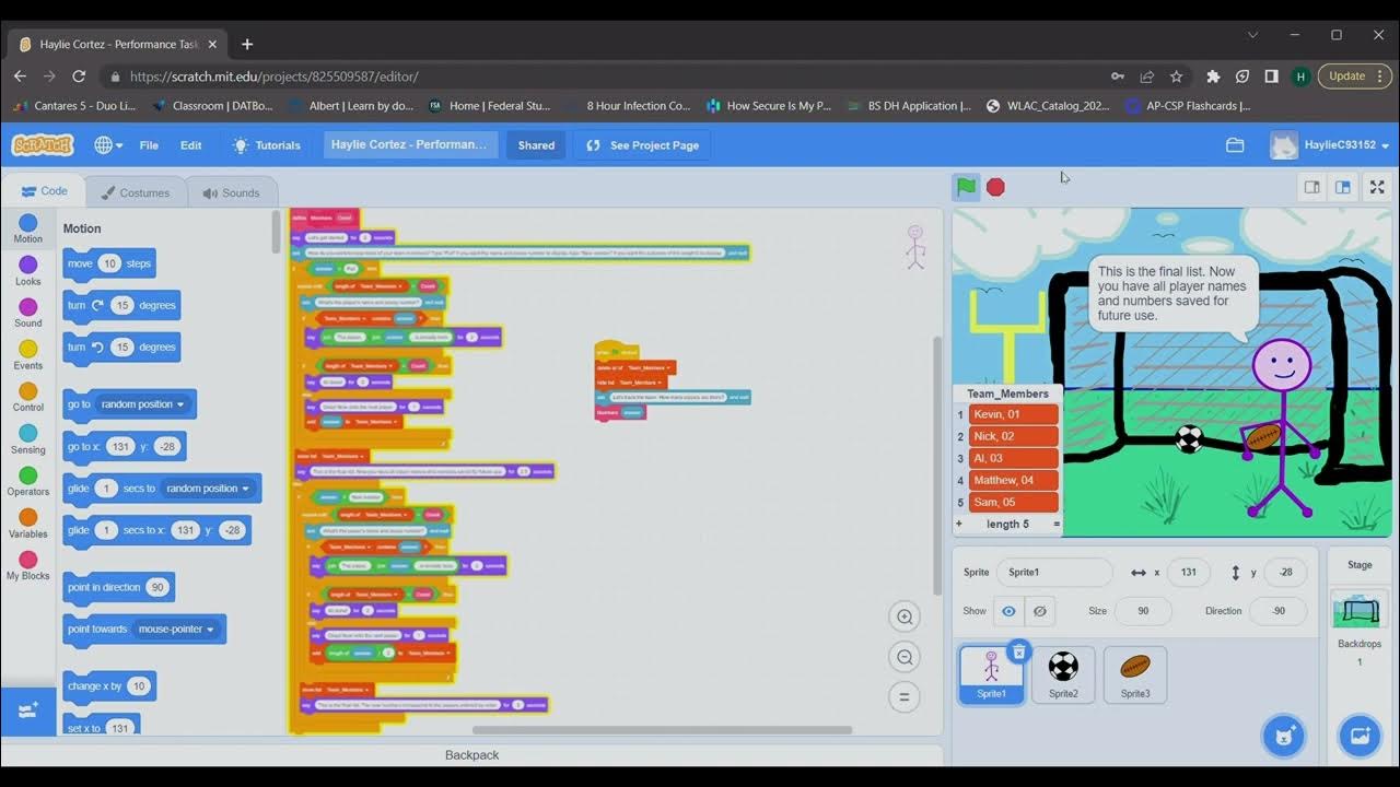 Haylie Cortez - APCSP Performance Task 23' - YouTube