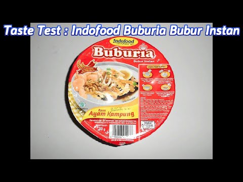 Taste Test : Indofood Buburia Bubur Instan - YouTube