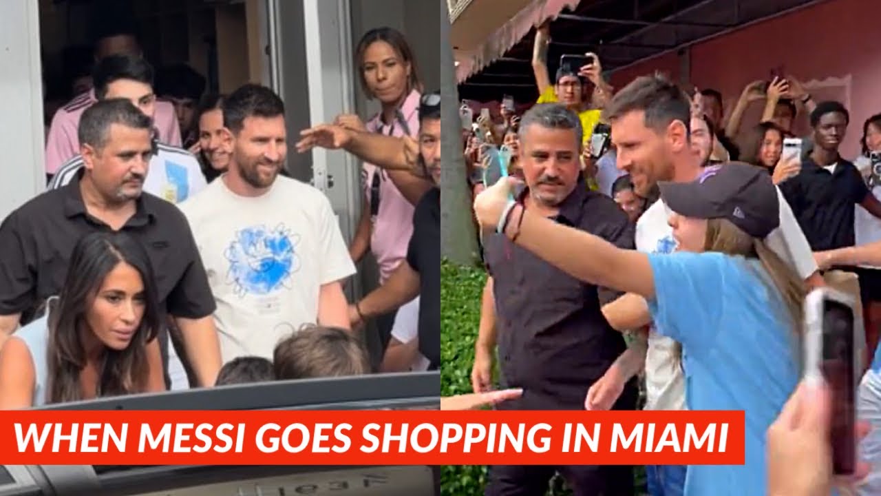 When Lionel Messi Goes Shopping in Miami - YouTube