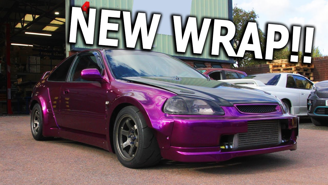 Transforming Our Widebody Turbo Honda Civic: The Epic Wrap Reveal ...