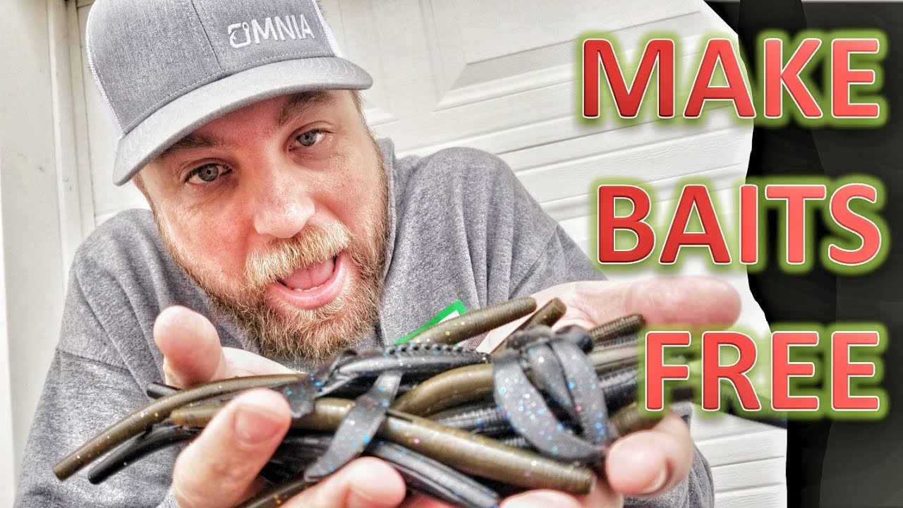 SENKOS for FREE - Recycling Soft Plastic Baits - DIY - YouTube