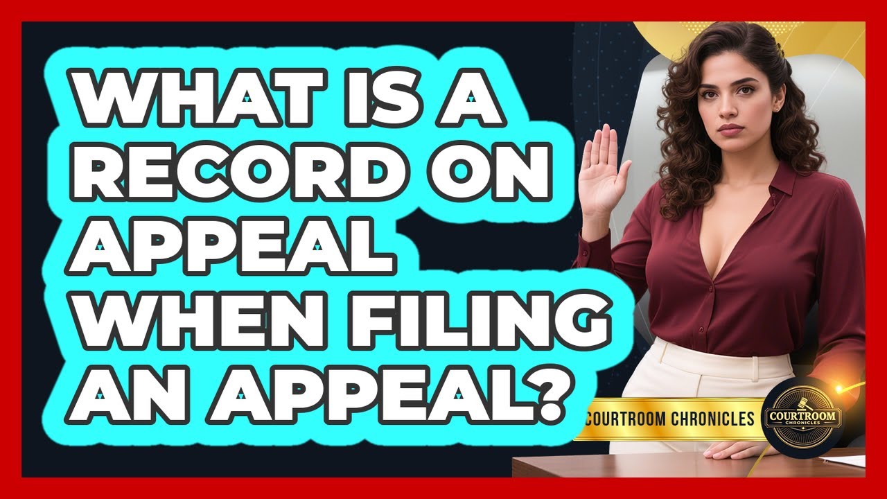 What Is A Record On Appeal When Filing An Appeal? - Courtroom ...