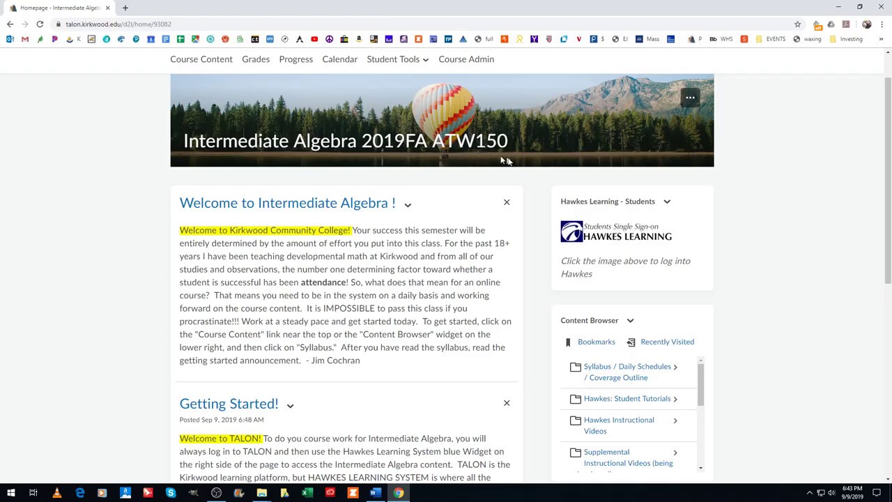 Welcome to Your Online Math Course (Course name may vary) - YouTube