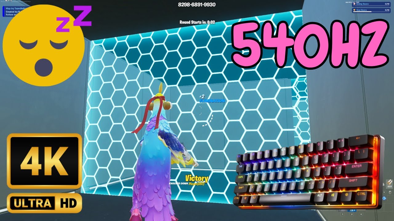 [ASMR] Fortnite 🎯 1v1 Piece Control 🌟 Keyboard Sounds 😴 SteelSeries ...