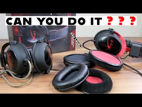 How to EASY remove or change ear pads for Kingston HyperX Cloud II