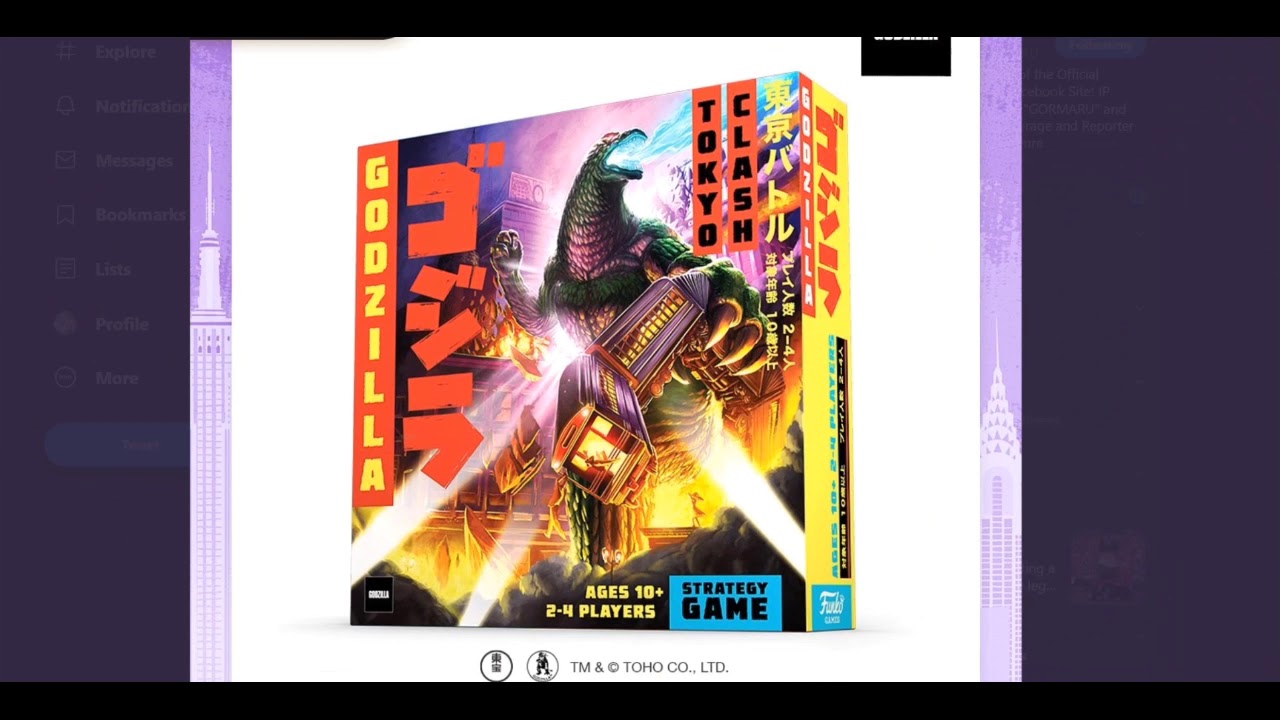 Godzilla: Tokyo Clash Board Game Announced - YouTube