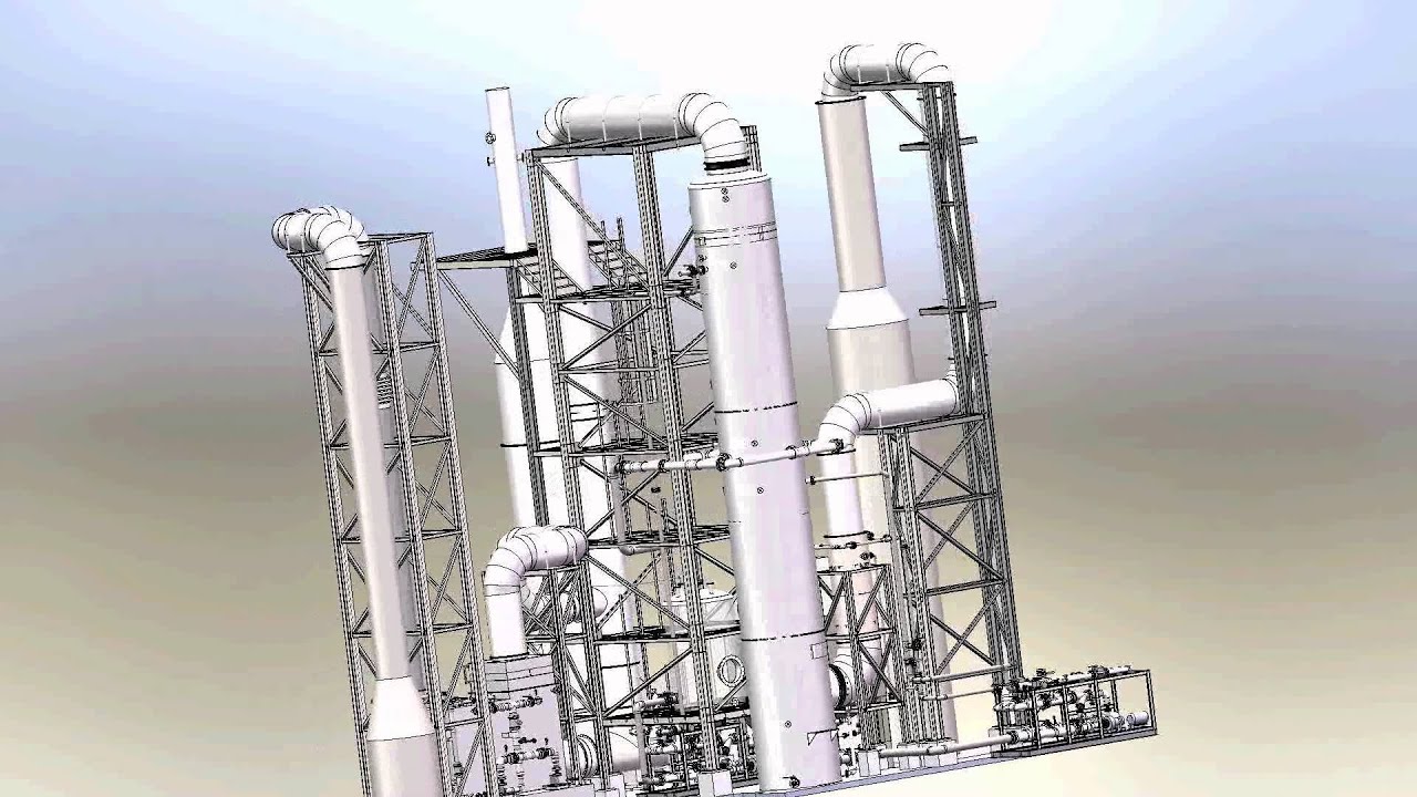 Two-Stage SO2 Scrubber for Waste Oil Recycler - YouTube