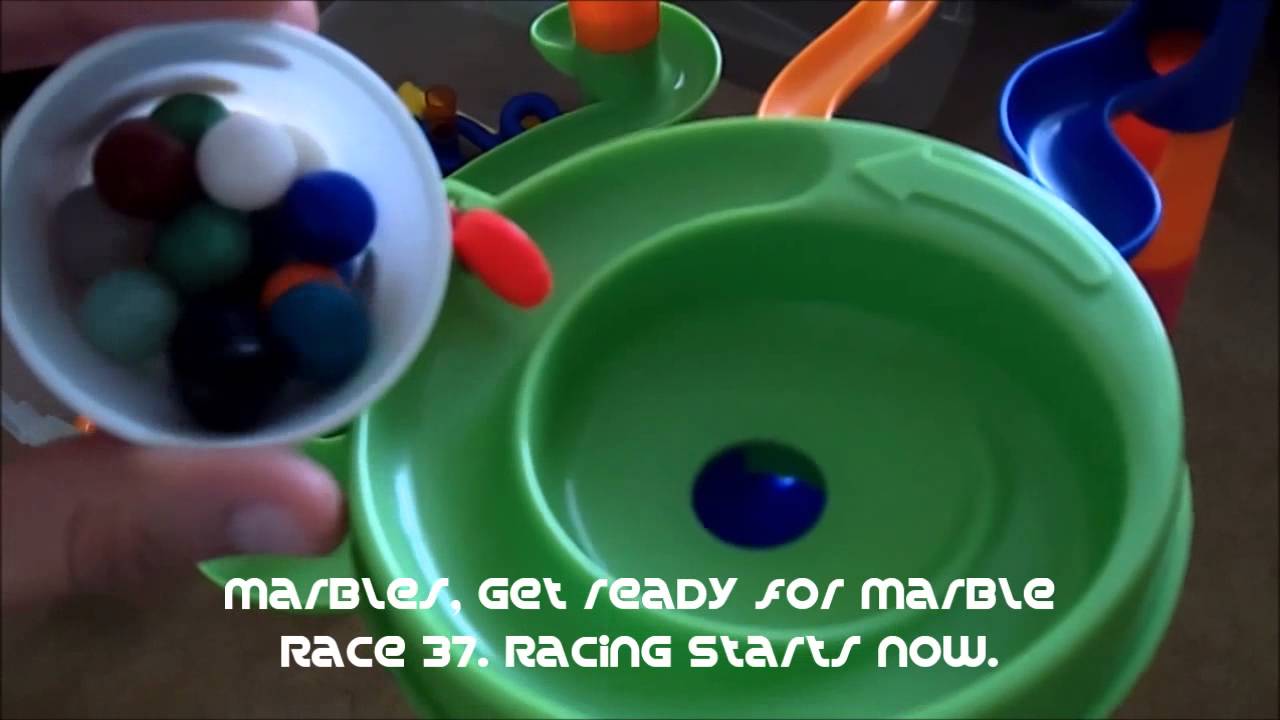 Marble Race 37 w/ all Solid Colored Marbles - YouTube
