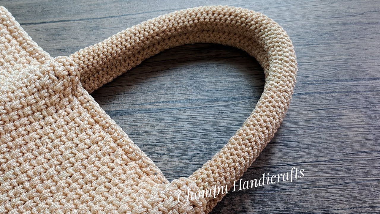 One of The Best How to Crochet Bag Handles | Chompu Handicrafts - YouTube