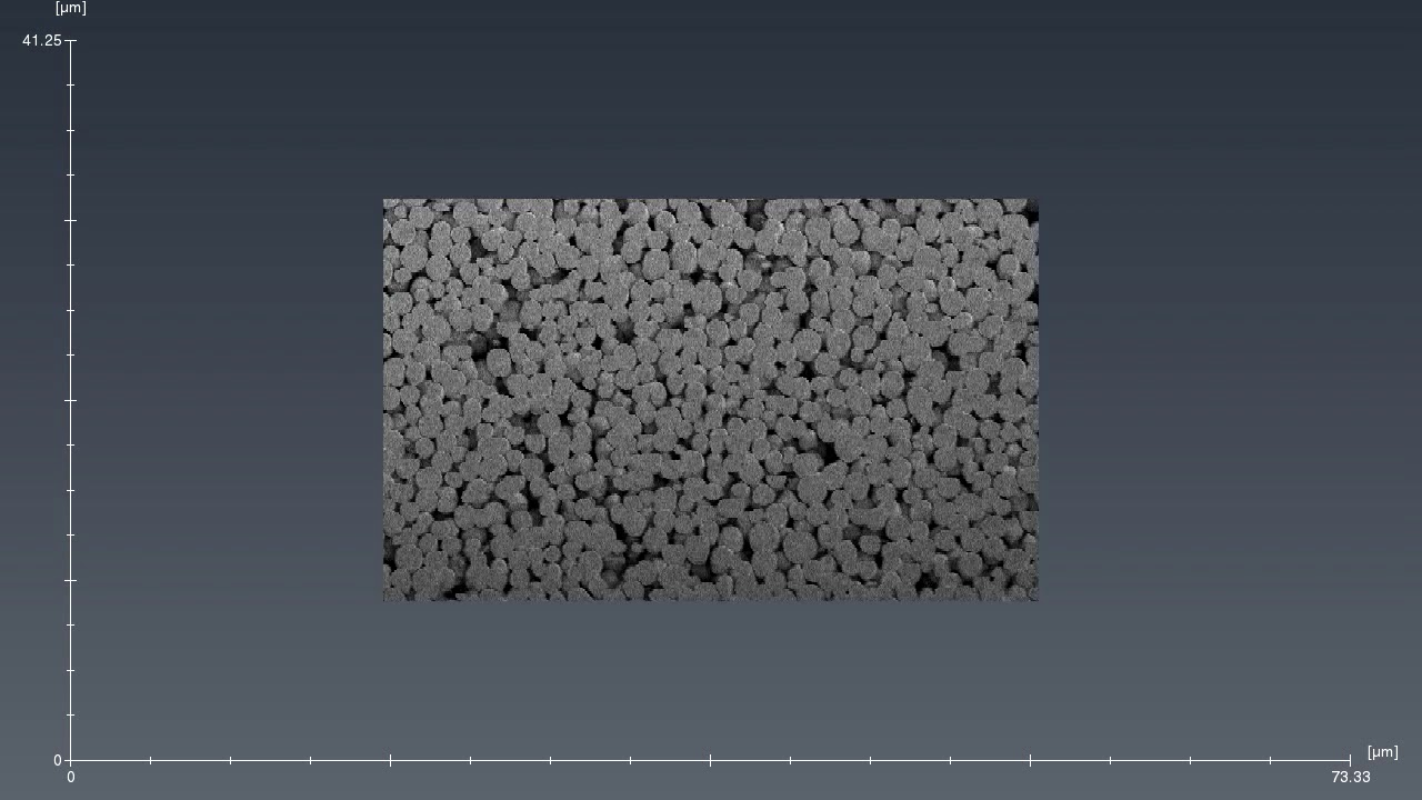 Slice and View Reconstruction of Pressed Silver Particles - YouTube