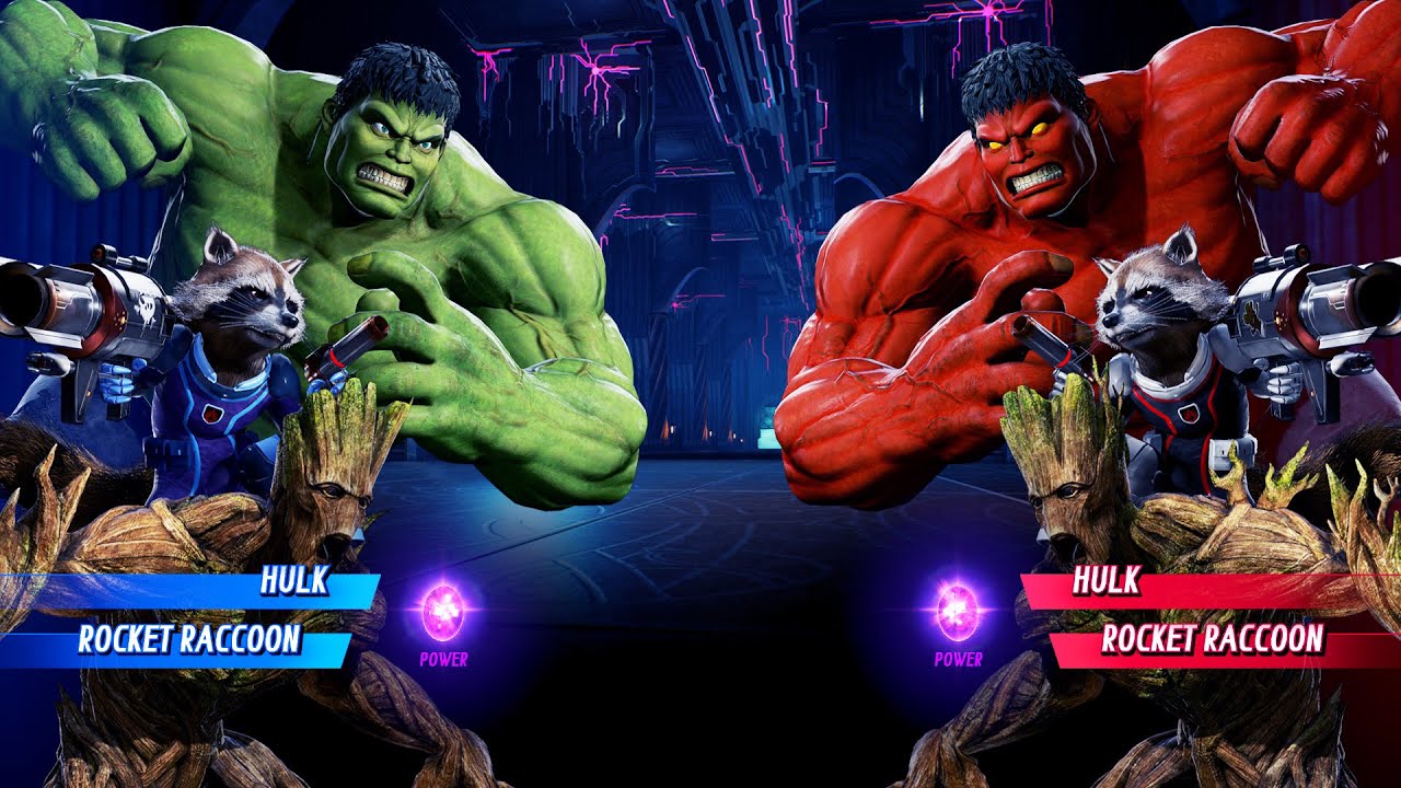 Green Hulk & Rocket Raccoon vs Red Hulk & Rocket Raccoon (Very Hard ...