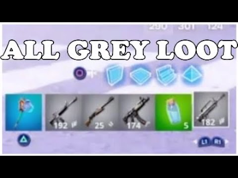 GETTING INTO THE TOP 3 WITH ONLY GREY GUNS (Fortnite) - YouTube