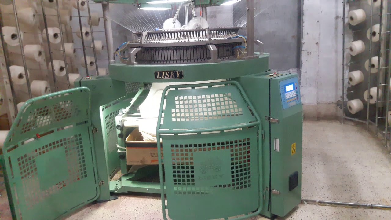 CIRCULAR KNITTING MACHINES ll WEFT KNITTING - YouTube