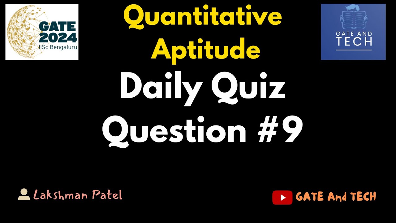 Daily Aptitude Quiz Challenge: Day 9 🧠 - YouTube