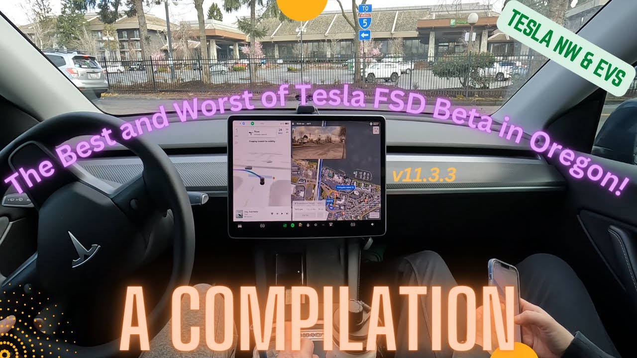 💥💥 FAIL COMPILATION 😬!! Tesla FSD v11.3.3 Beta in Oregon Struggling ...