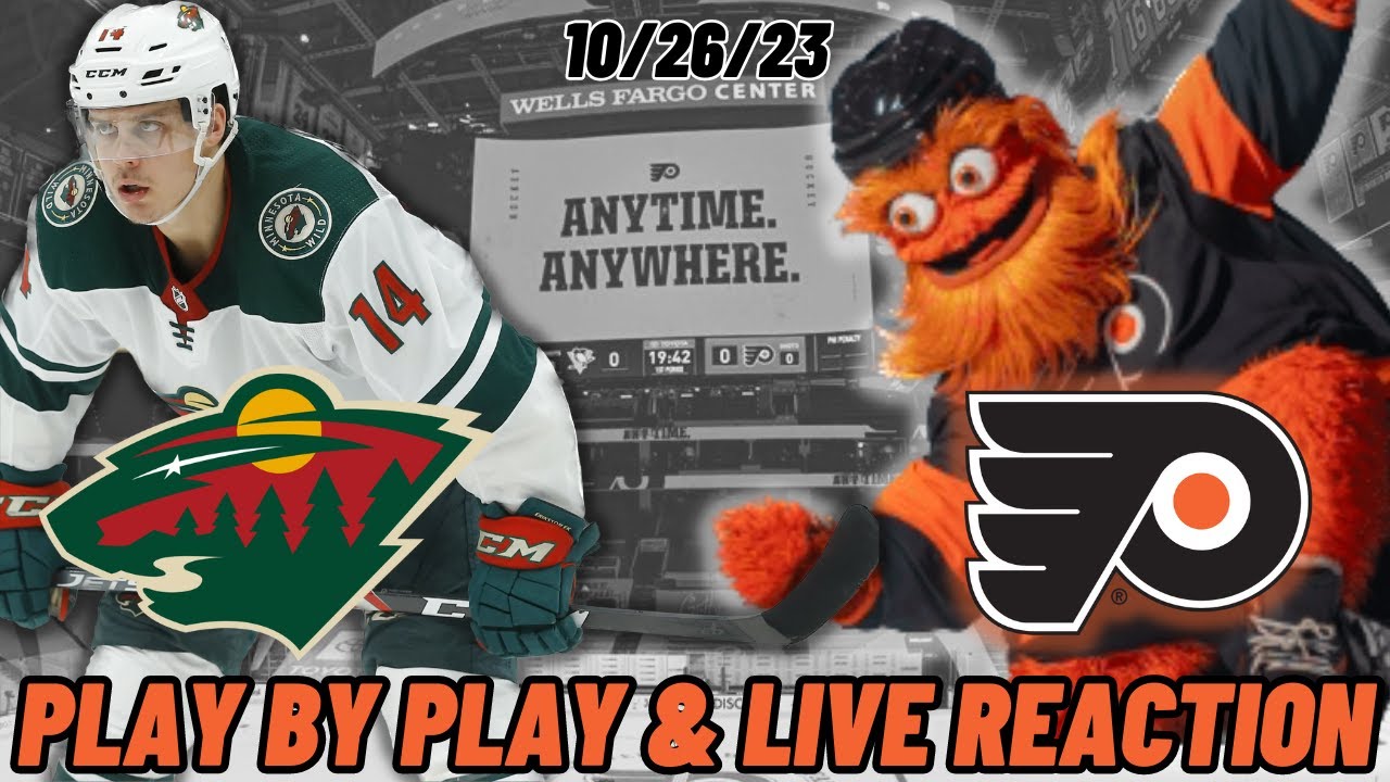 Minnesota Wild vs Philadelphia Flyers Live Reaction | Play by Play ...