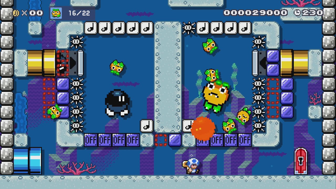 Underwater Goombud Game by Emmybelle - Super Mario Maker 2 - No ...