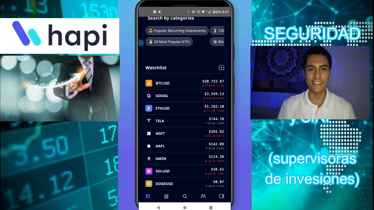 Como INVERTIR desde 5$ en la bolsa de valores con HAPI. TUTORIAL - YouTube
