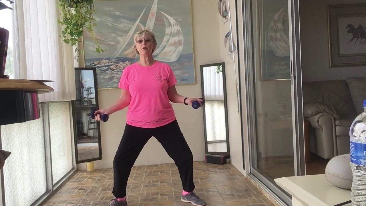 easy muscle exercise at home with Gail - YouTube