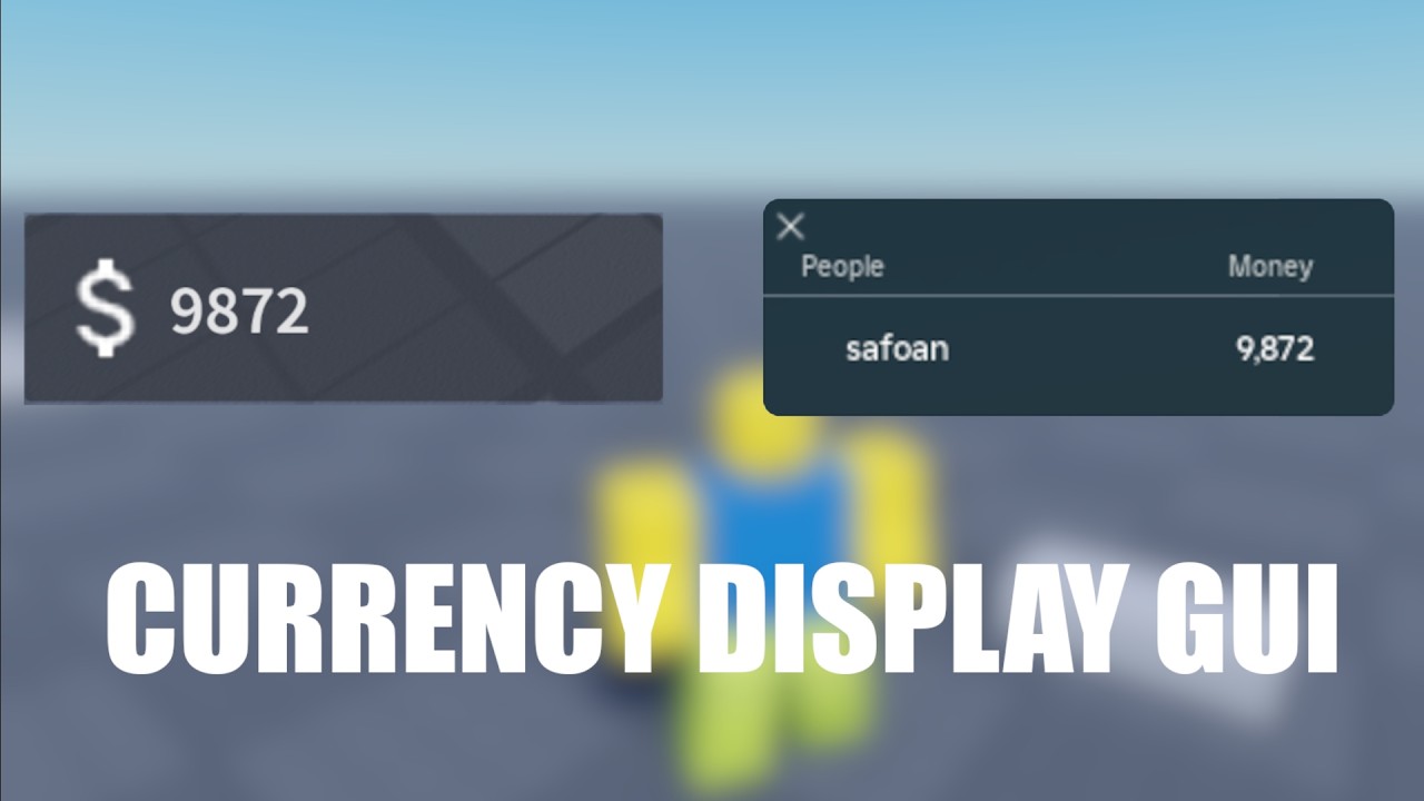 HOW TO MAKE A REAL-TIME CURRENCY DISPLAY | ROBLOX STUDIO - YouTube
