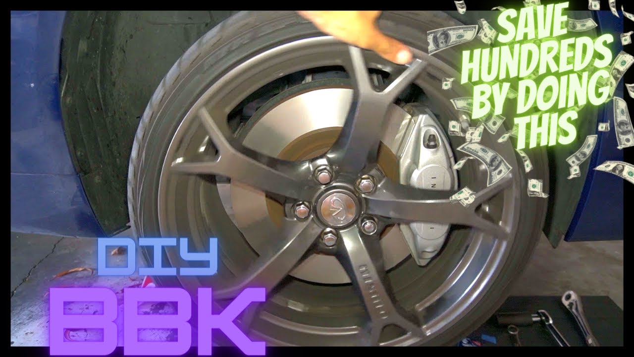 Big Brake Kit Q50 Brake Maintenance - YouTube