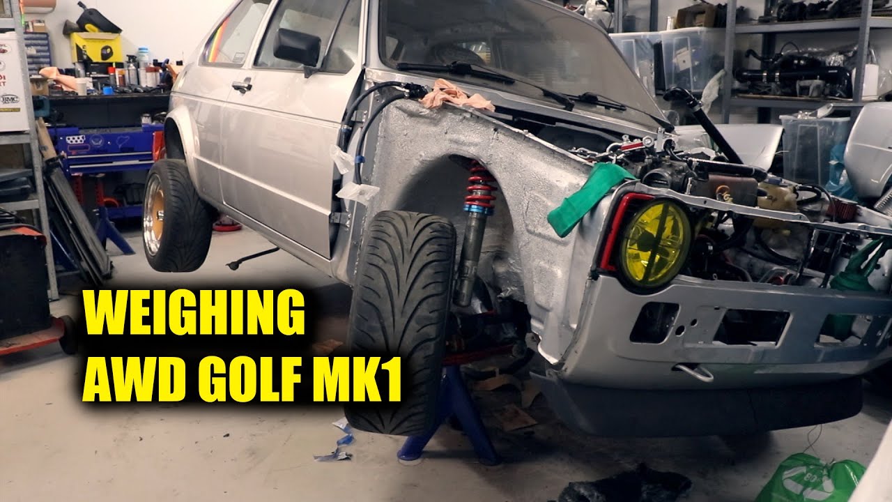 How much does a AWD Golf MK1 weigh? // Mk1 4Motion - YouTube