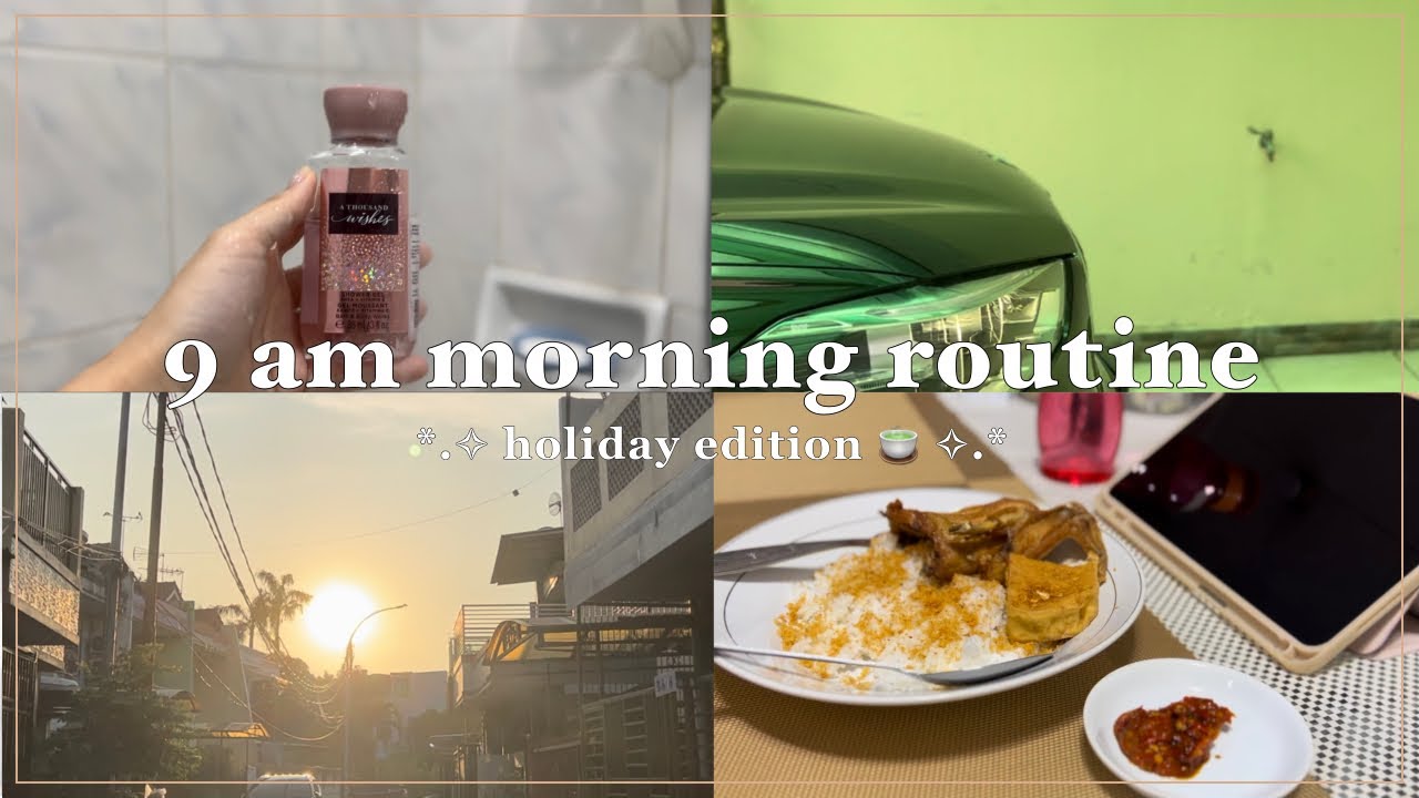 9 am morning routine 🦋 | holiday edition | realistic & productive ...