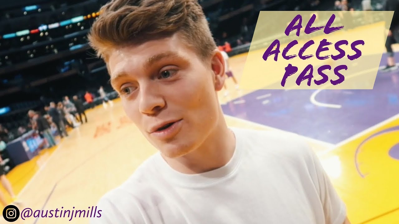 Austin Mills Vlogs All-Access Pass: Lakers Behind the Scenes!!! - YouTube