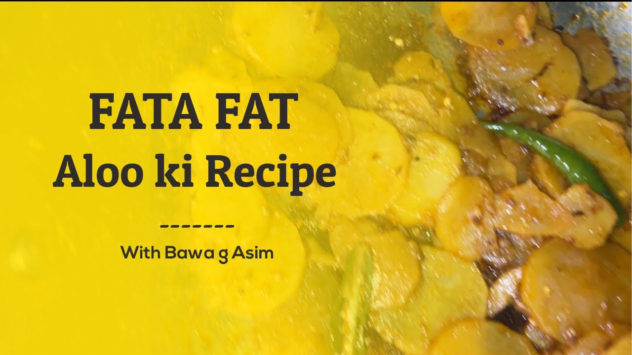 Fata fat aloo recipe - YouTube
