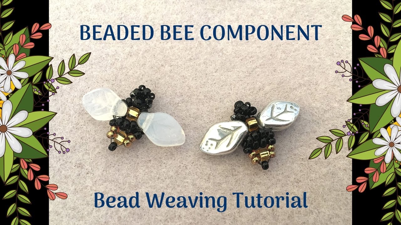 Beaded Bee tutorial | Make a bee jewelry component | Intermediate ...