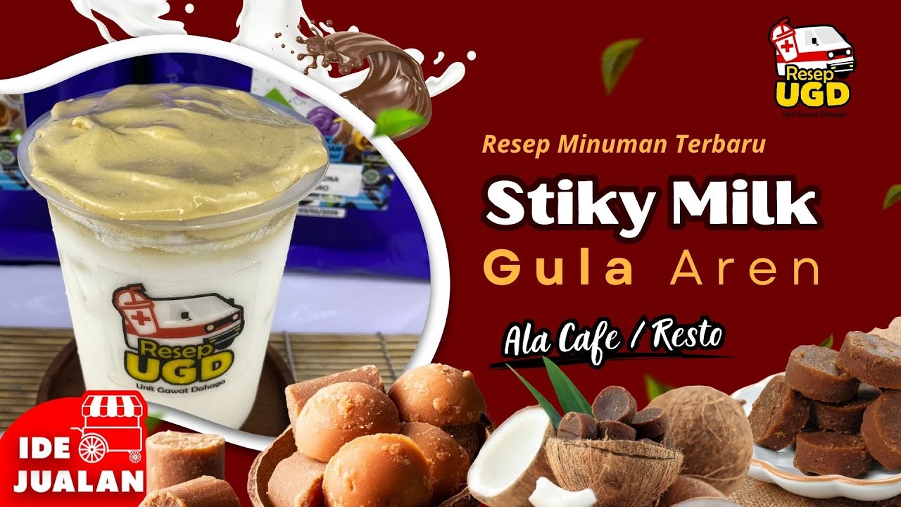 Tutorial Resep Usaha Viral ES STICKY MILK GULA AREN Terbaru 2025 - YouTube