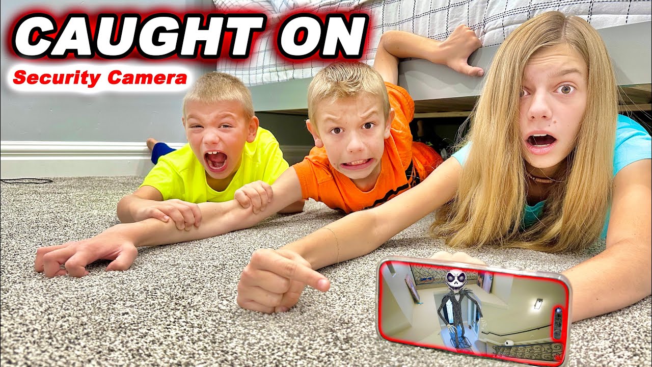 13 Foot Jack SKELETON Caught On Security Camera Inside Our HOUSE While ...