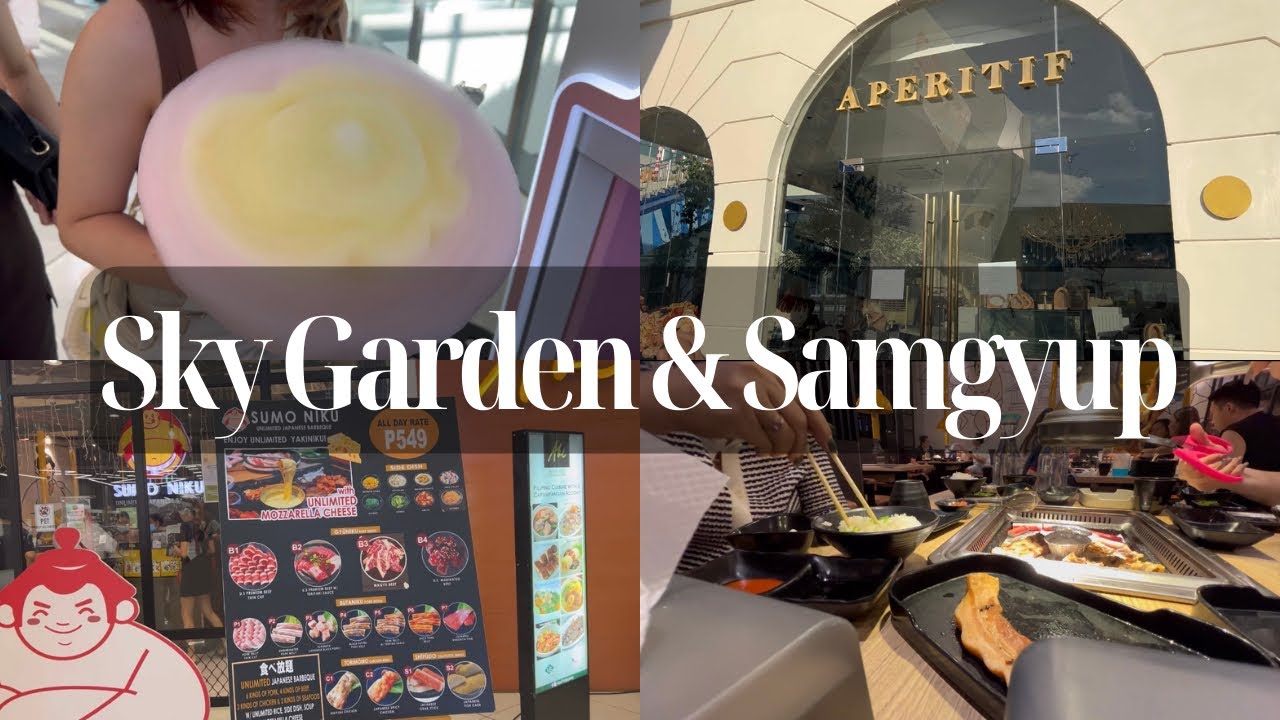 MOA Sky Garden and Samgyup 😋 - YouTube