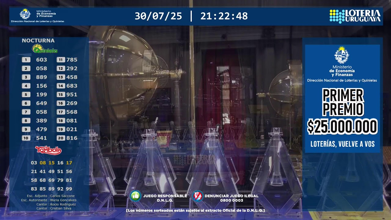 Emisión en directo de Loteria Uruguaya - YouTube