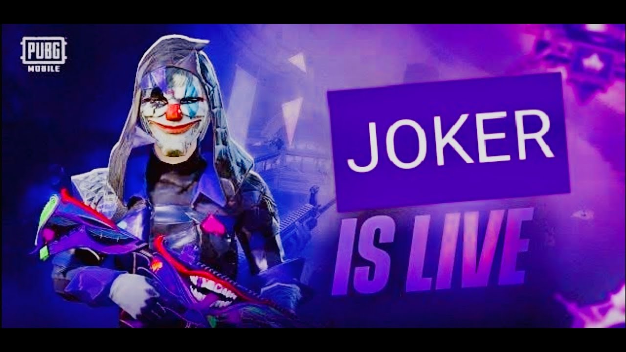 Joker live officail pubg stream game play 3.6 ubdate subscribe chnael ...
