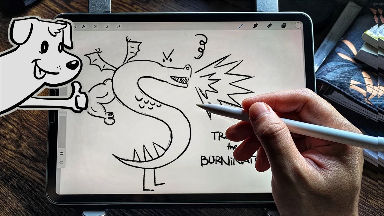 Drawing TROGDOR the BURNiNATOR 🐉 - YouTube