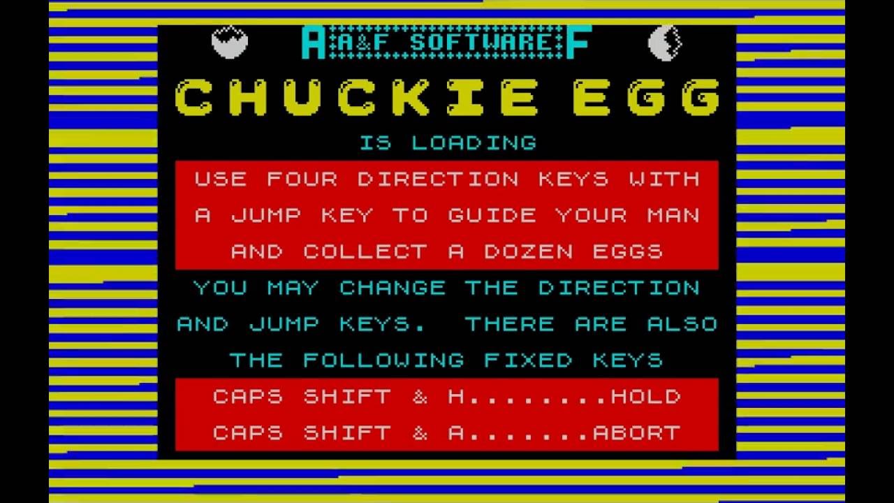 The Best ZX Spectrum Games Ever: Chuckie Egg (levels 1-30) - with ...